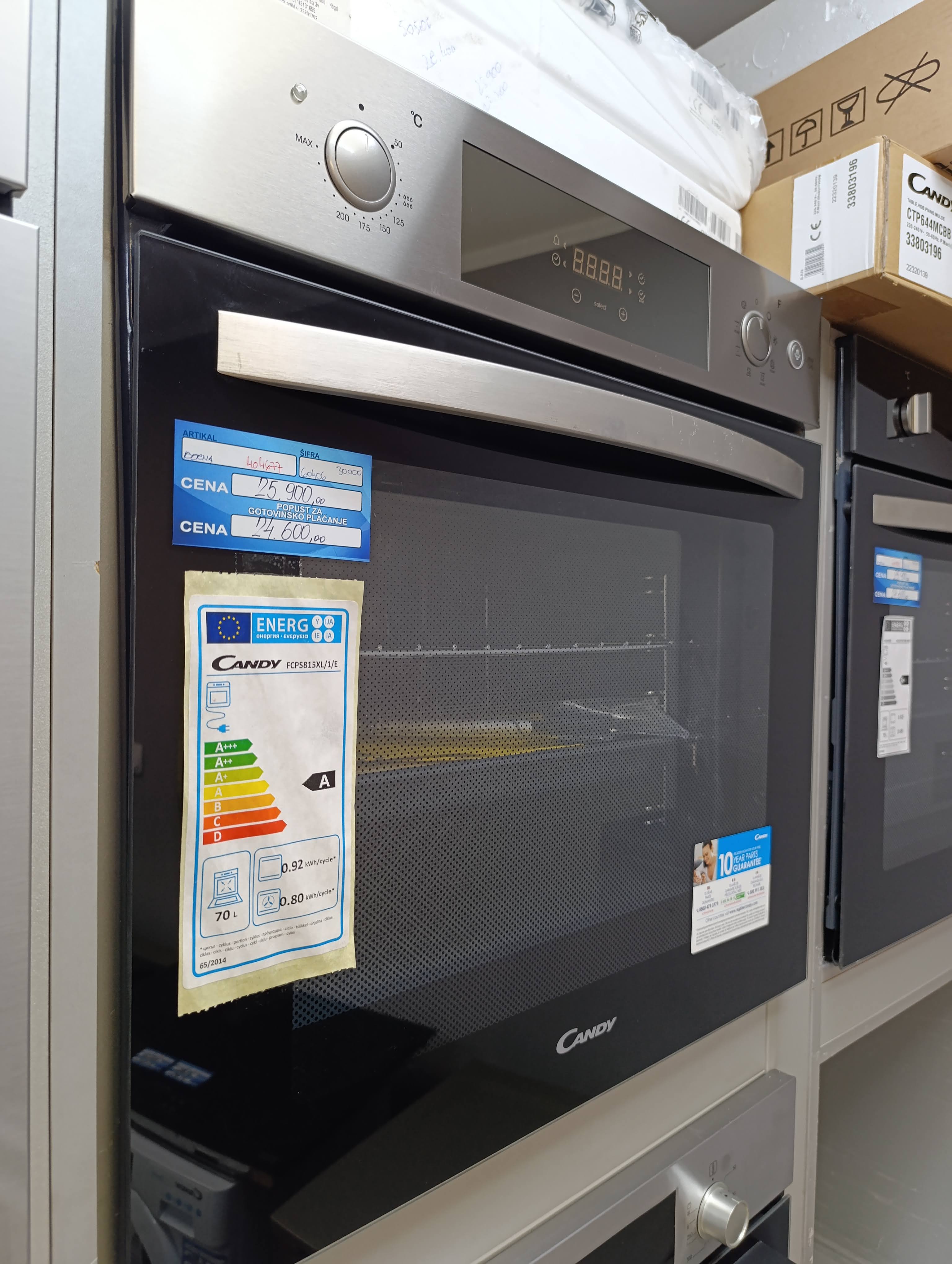 Ugradna Rerna Candy FCPS 815 XL/1/E , 70L, | OUTLET BELE TEHNIKE