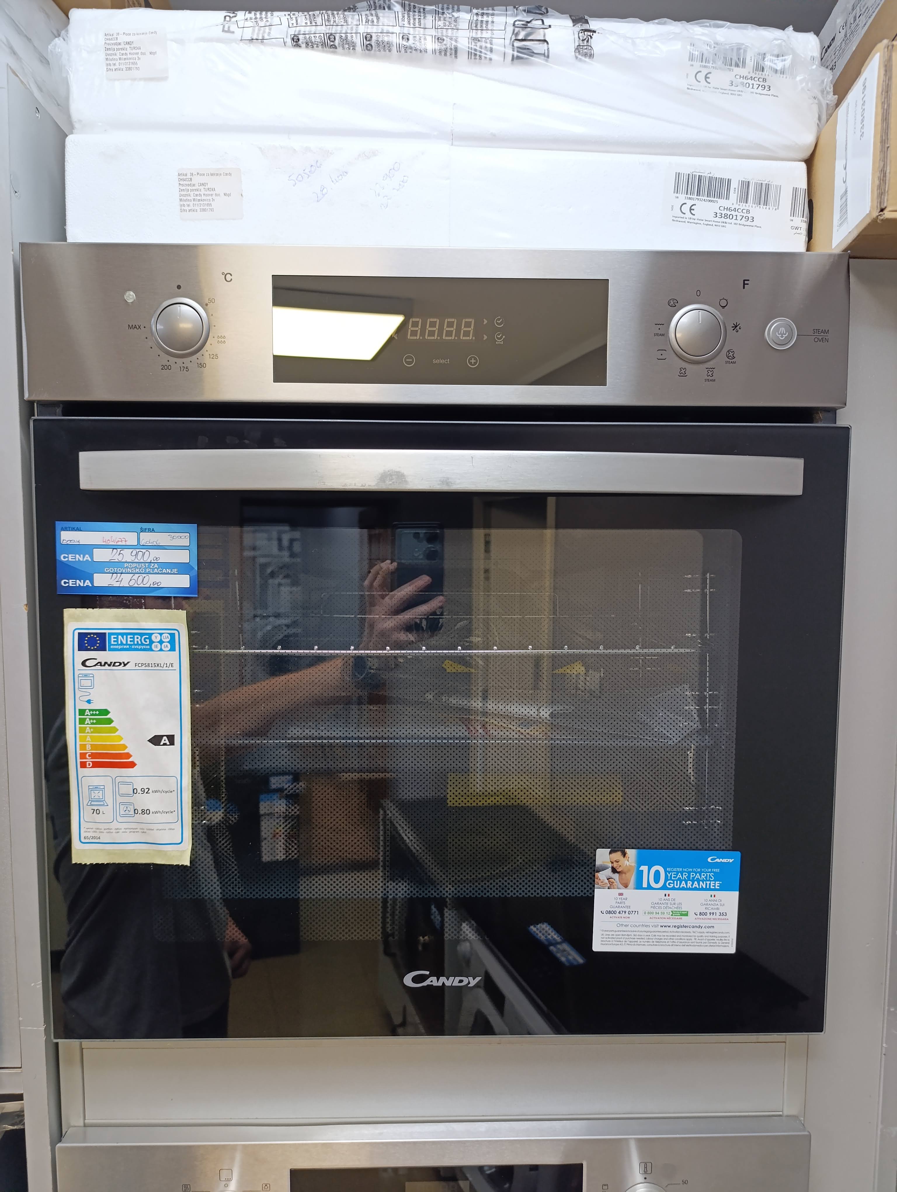 Ugradna Rerna Candy FCPS 815 XL/1/E , 70L, | OUTLET BELE TEHNIKE