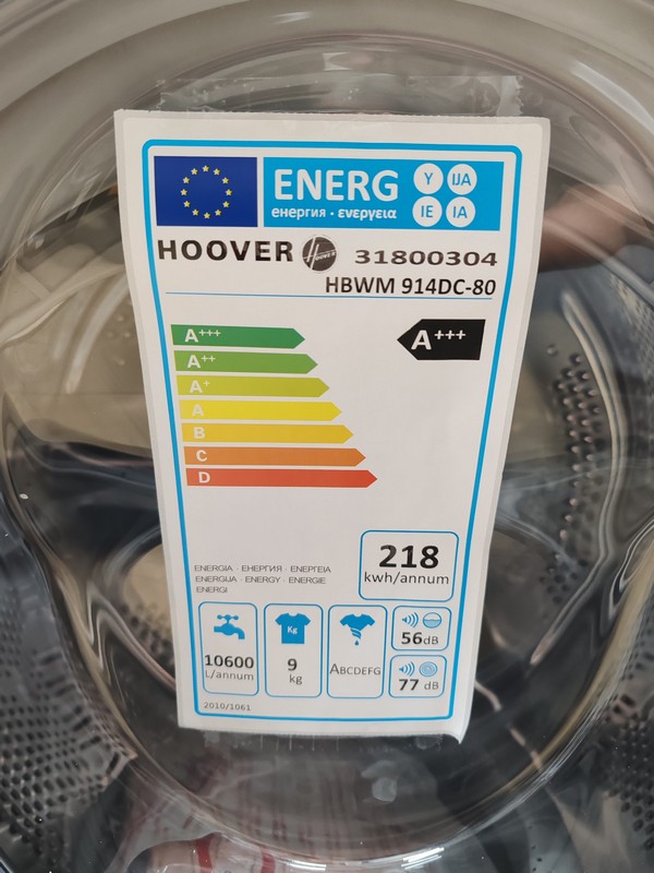 Ugradna Veš mašina Hoover HBWM 914DC-80, 9kg, | OUTLET BELE TEHNIKE